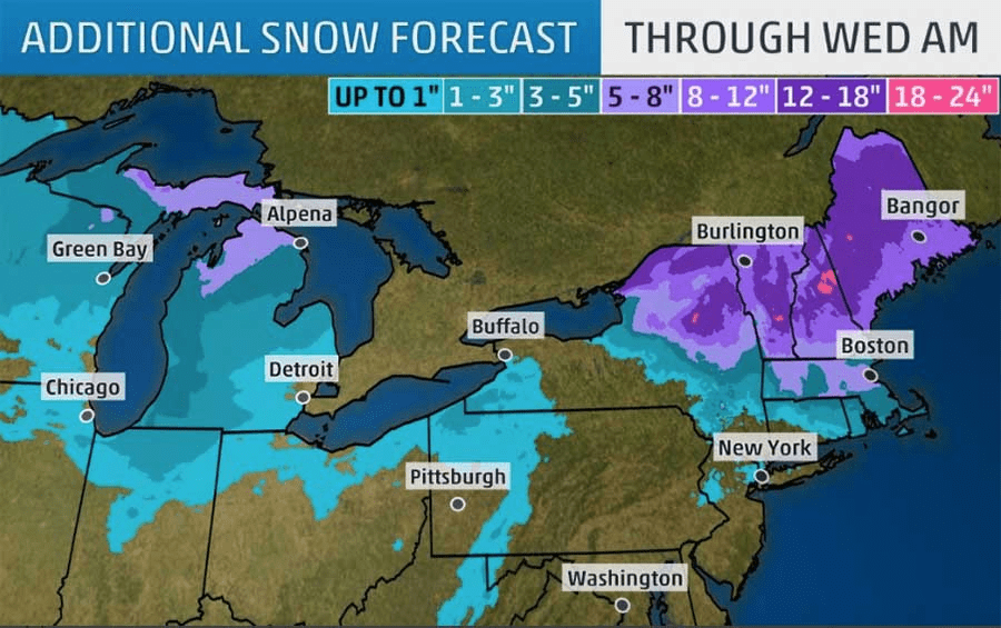 Winter Storm Maya VT Snowmobile Conditions | Snowmobile Vermont